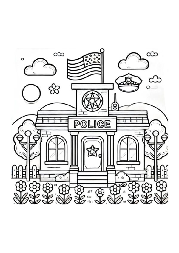 Polizist Malvorlage F r Kinder Polizist Malvorlage F r Kinder